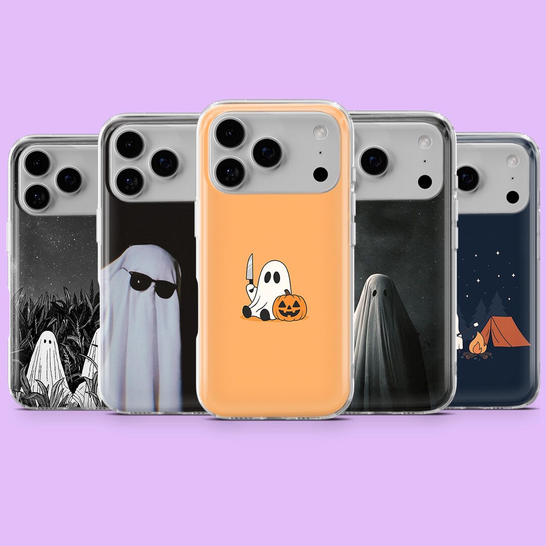 Spooky Ghost Phone Case Scary Halloween Cover for iPhone 17e, 17pro ...