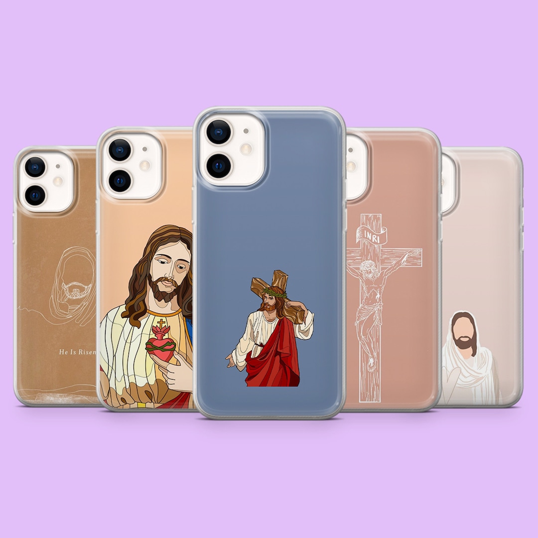 Catholic Phone Case Christian Jesus Cover for iPhone 16e, 16pro, 15, 14 ...