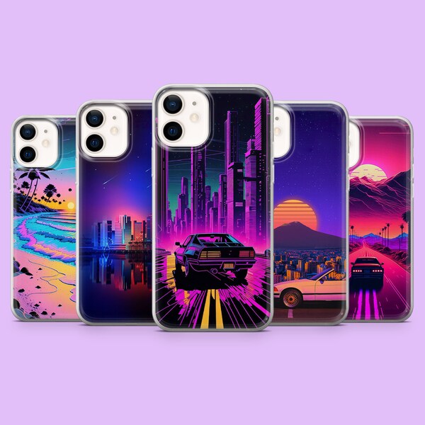 iPhone 15 Pro Case Synthwave - Etsy