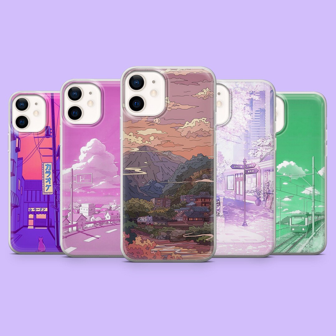 Japanese Phone Case Asian Mountains Ukiyo-e Japan Cover for iPhone 15 ...