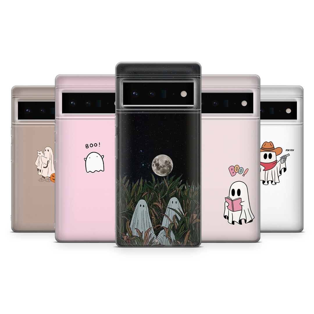 Cute Ghost Phone Case Spooky Halloween Cover for Google Pixel 9, 9pro ...
