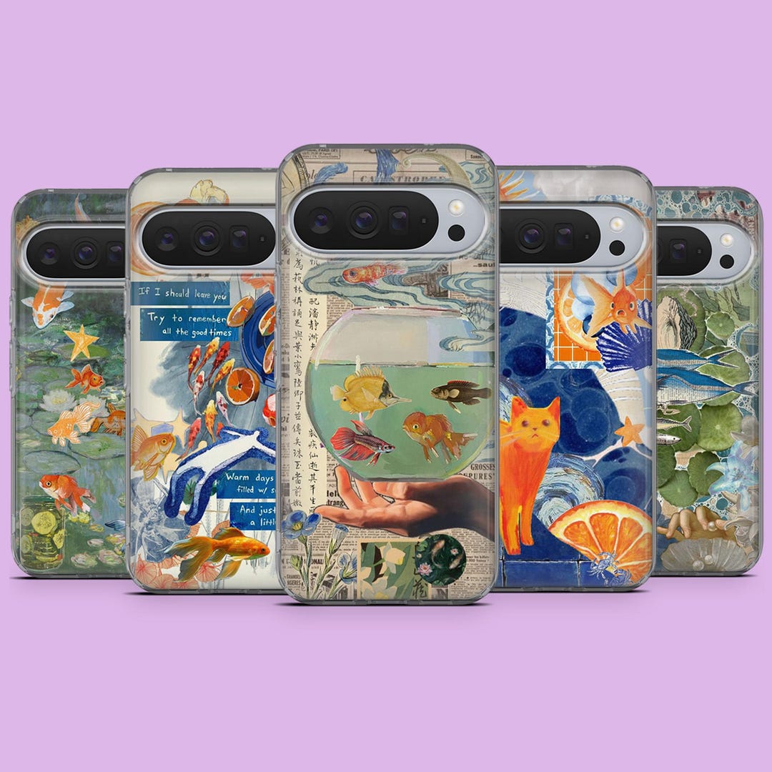 Koi Fish Phone Case Aquarium Goldfish Cover for Google Pixel 10, 10pro ...