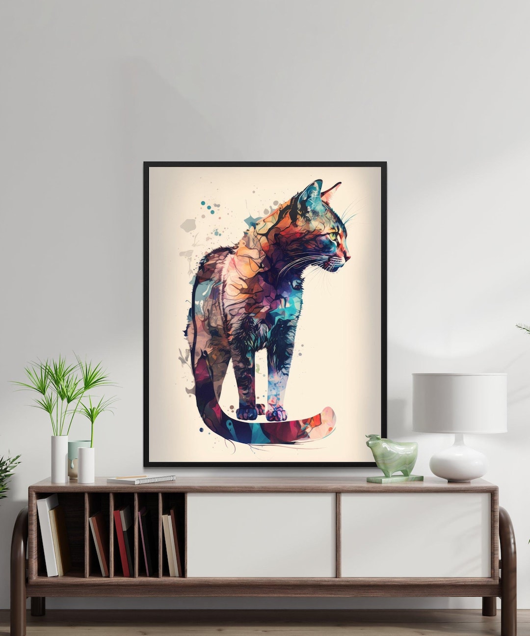 Cat Print Cat Clipart Cat Art Print Cats Wall Art Cat - Etsy