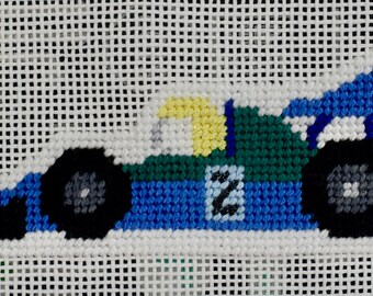 Pink Race Car Needlepoint E-pattern - Etsy