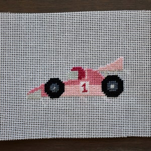 Pink Race Car Needlepoint E-pattern - Etsy