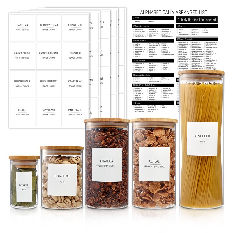 Minimalist Pantry Labels - Etsy