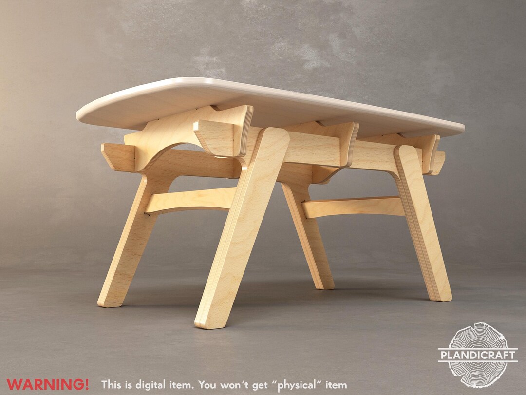 HOVER Coffee Table | Digital Item | Customizable | Living Room | Mid-century | | CNC File | Dxf ...