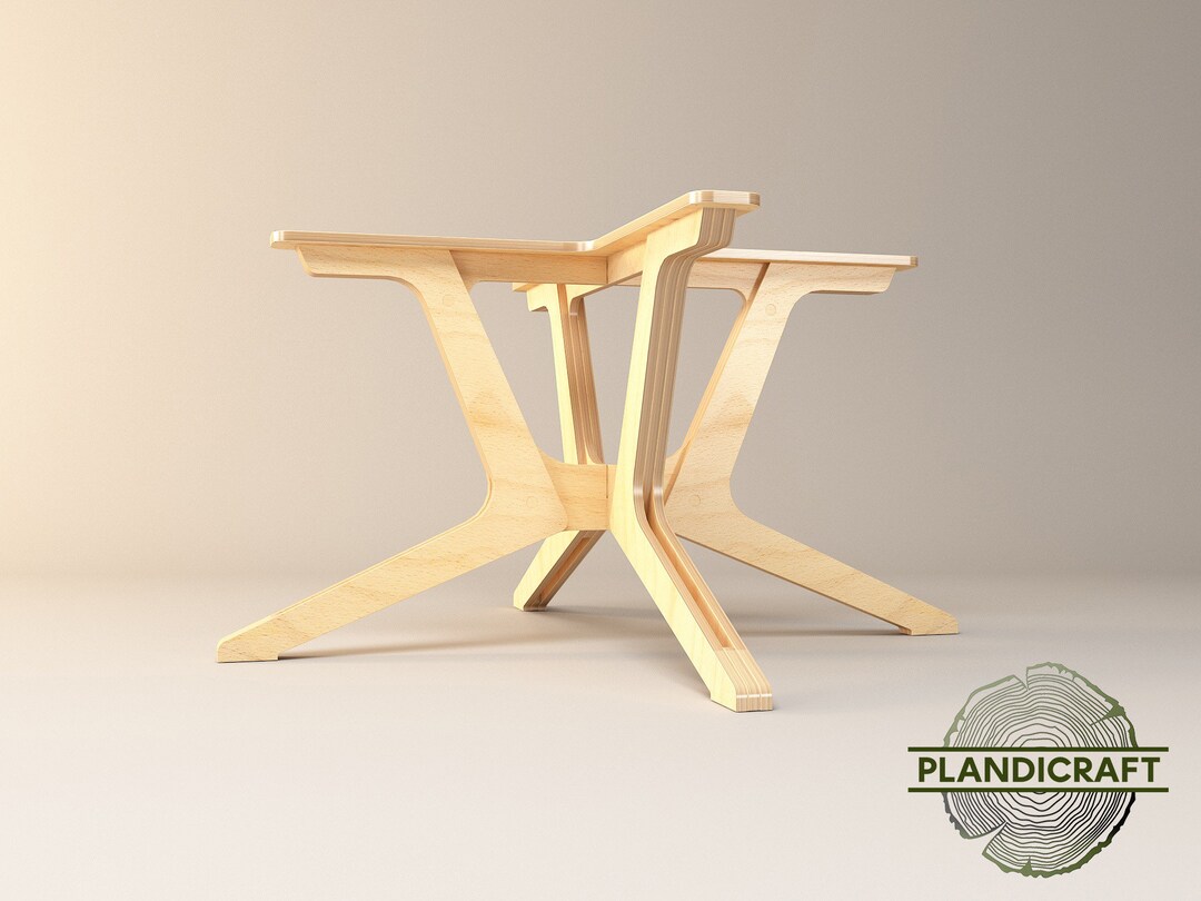 KUGU Dinner Table Base | Digital Item | Customizable | Plywood Table ...