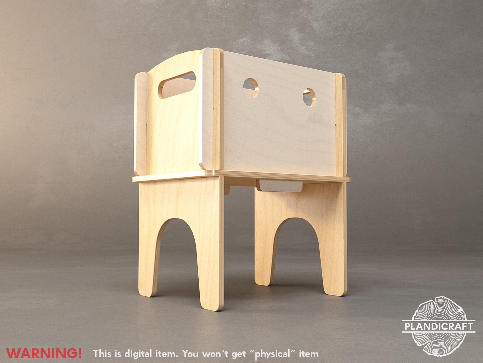 BOXIE Kids Bookshelf / Storage CNC File: Plywood Design, Montessori ...