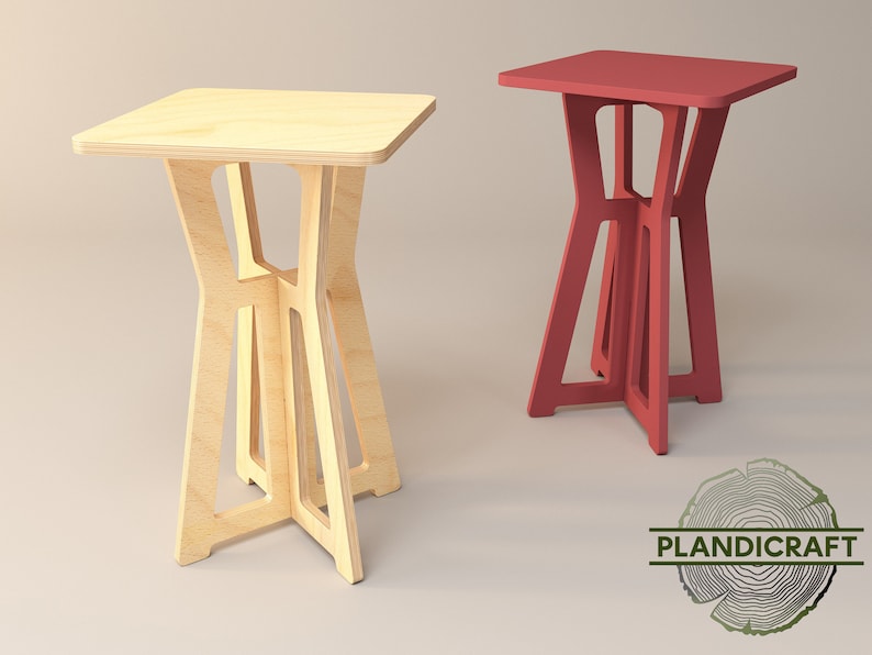 CIT Side Table | Customizable | Digital Item | Living Room | CNC File ...