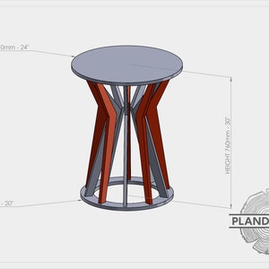 SPIKE Round Cocktail Table | Digital İtem | CUSTOMIZABLE | Parametric ...