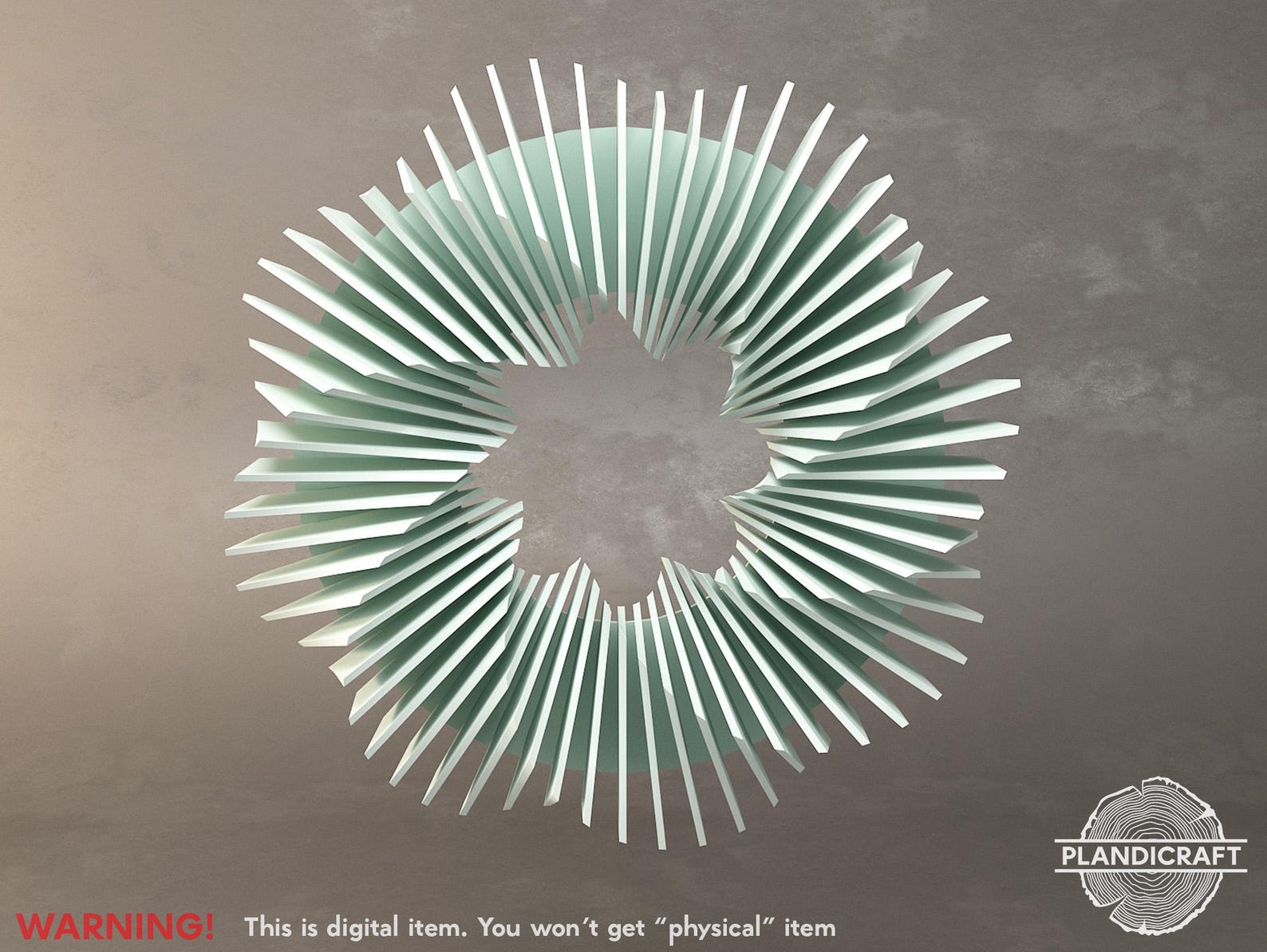 Parametric SQUARE Wall Art CNC File: Circular Wall Decor(digital Item ...