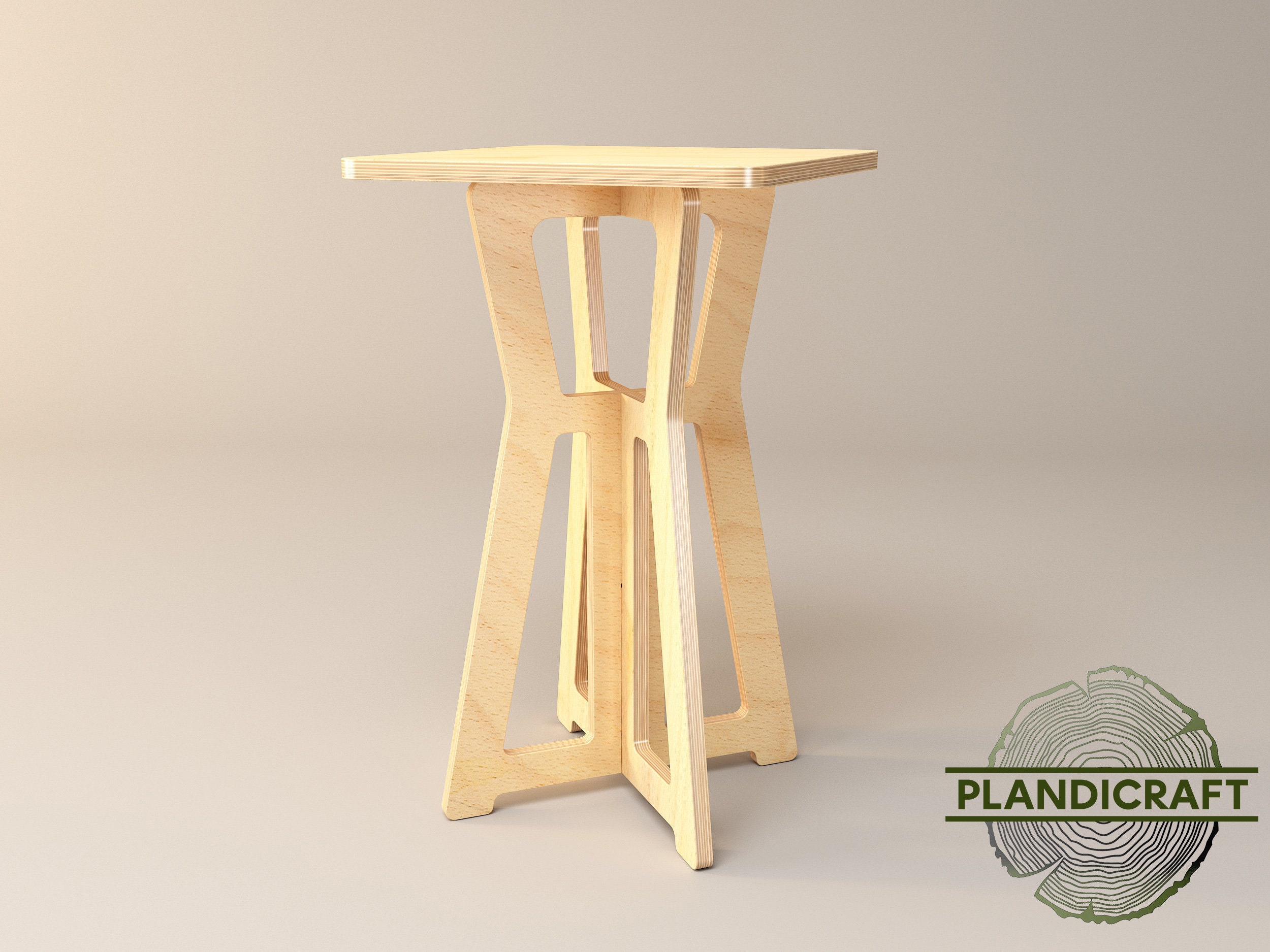 CIT Side Table Customizable Digital Item Living Room CNC File Dxf Dwg ...