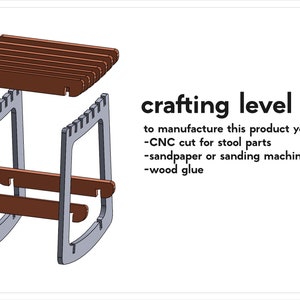 BALANCE Stool | Digital Furniture | Rocking Stool | CNC File | Dxf ...