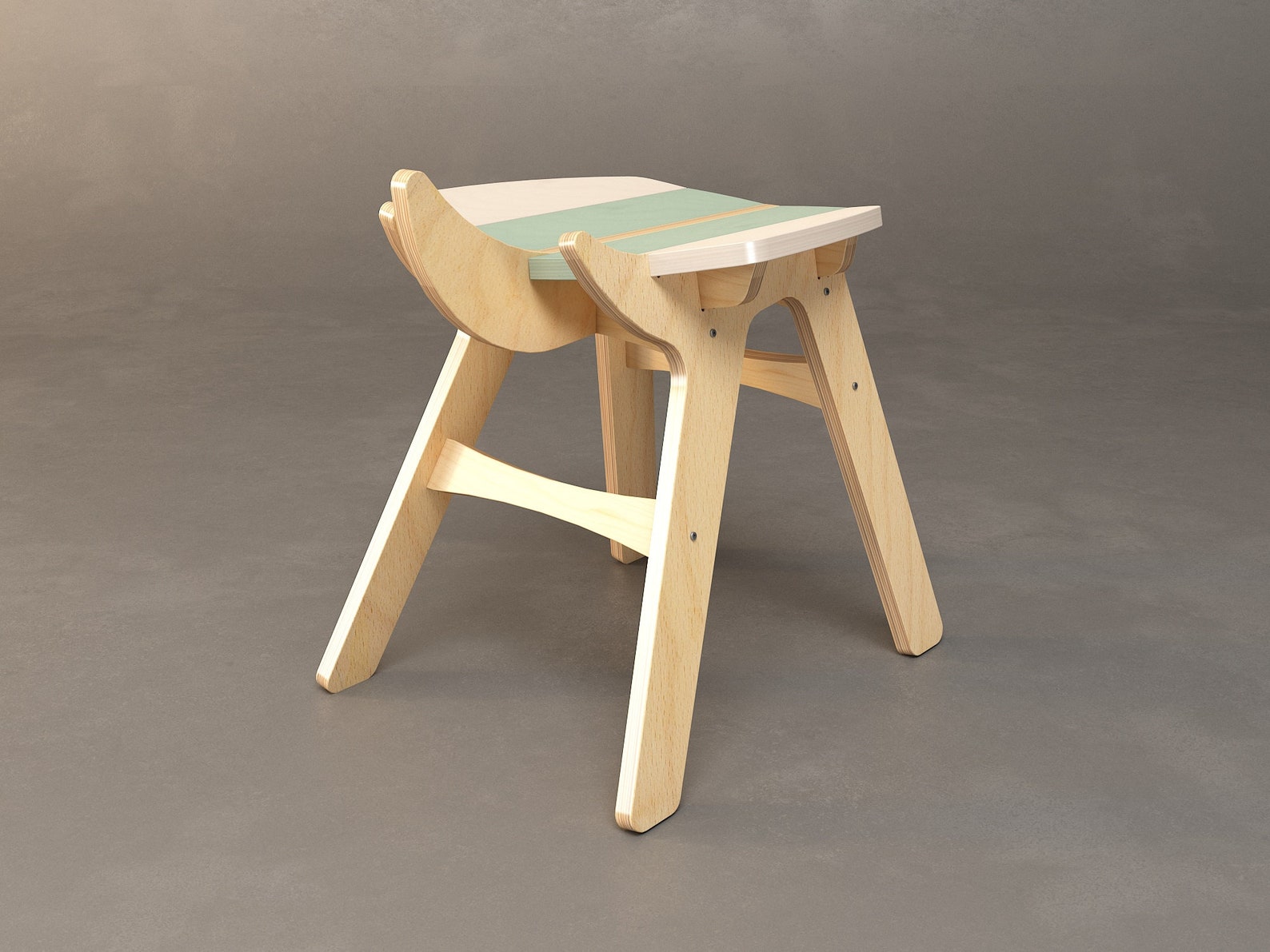 STINGRAY Stool |customizable | CNC File | Dxf Dwg File | DIY Furniture ...