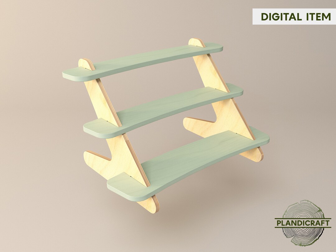 KELEBEK CNC Display Stand: 3-tier Tumbler Shelf, (digital Item ...