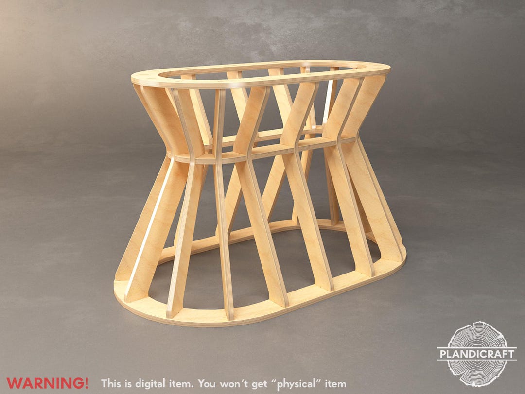 Digital CNC File: NAR Oval Table Base | Dining Table Plan | Plywood ...