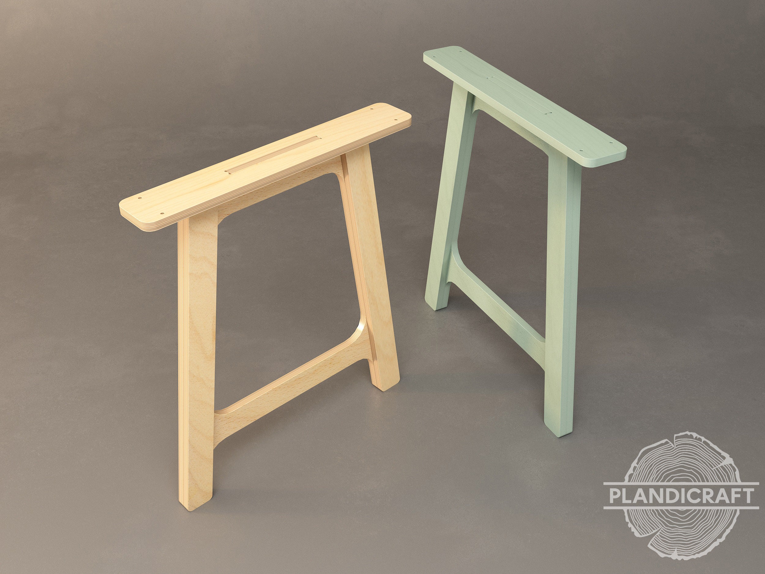A-shape Table Legs: Mid-century Plywood CNC File (digital Item ...