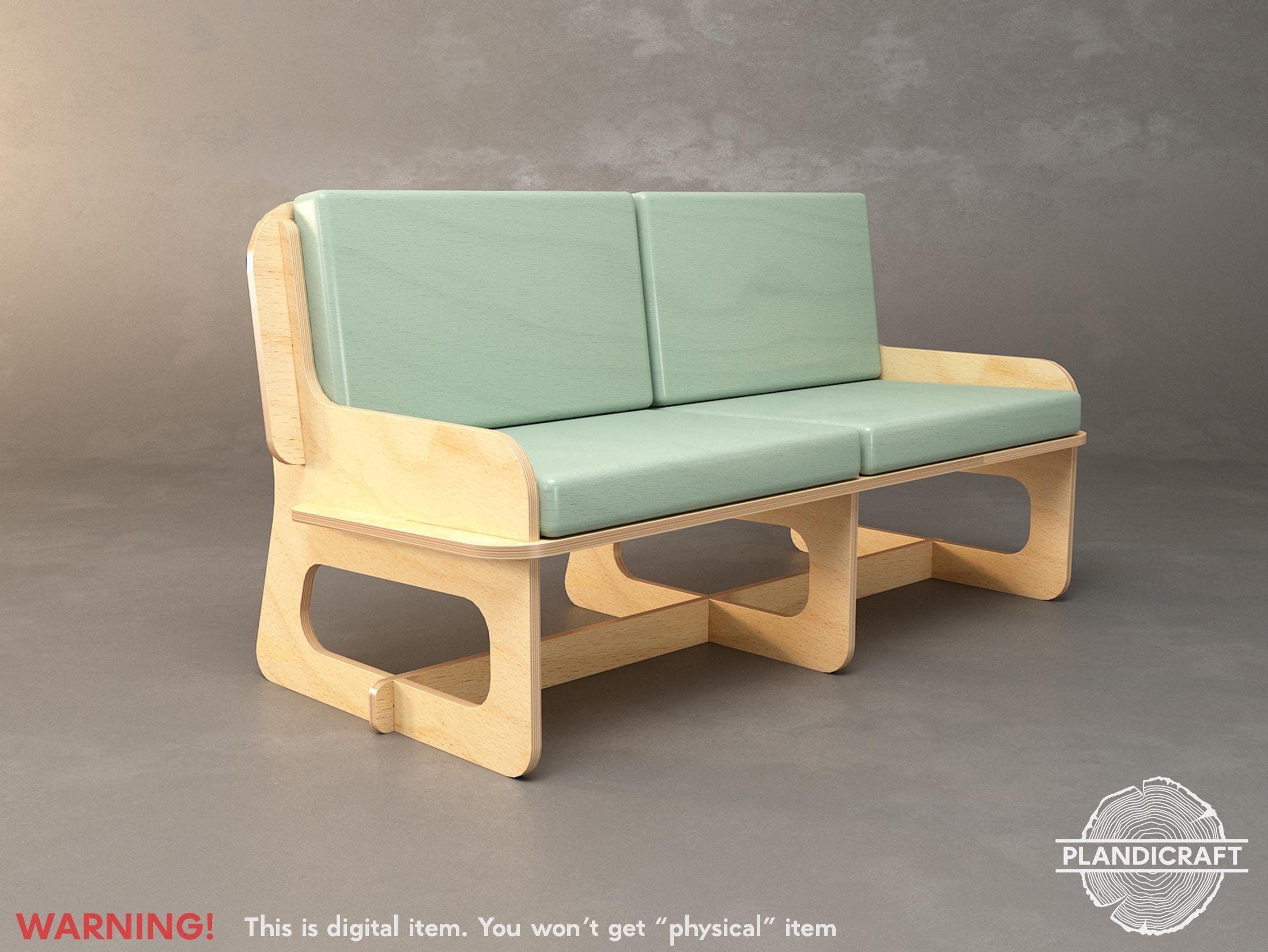 Digital CNC File: CANDY Sofa Frame | Scandinavian Style | Easy Assembly ...