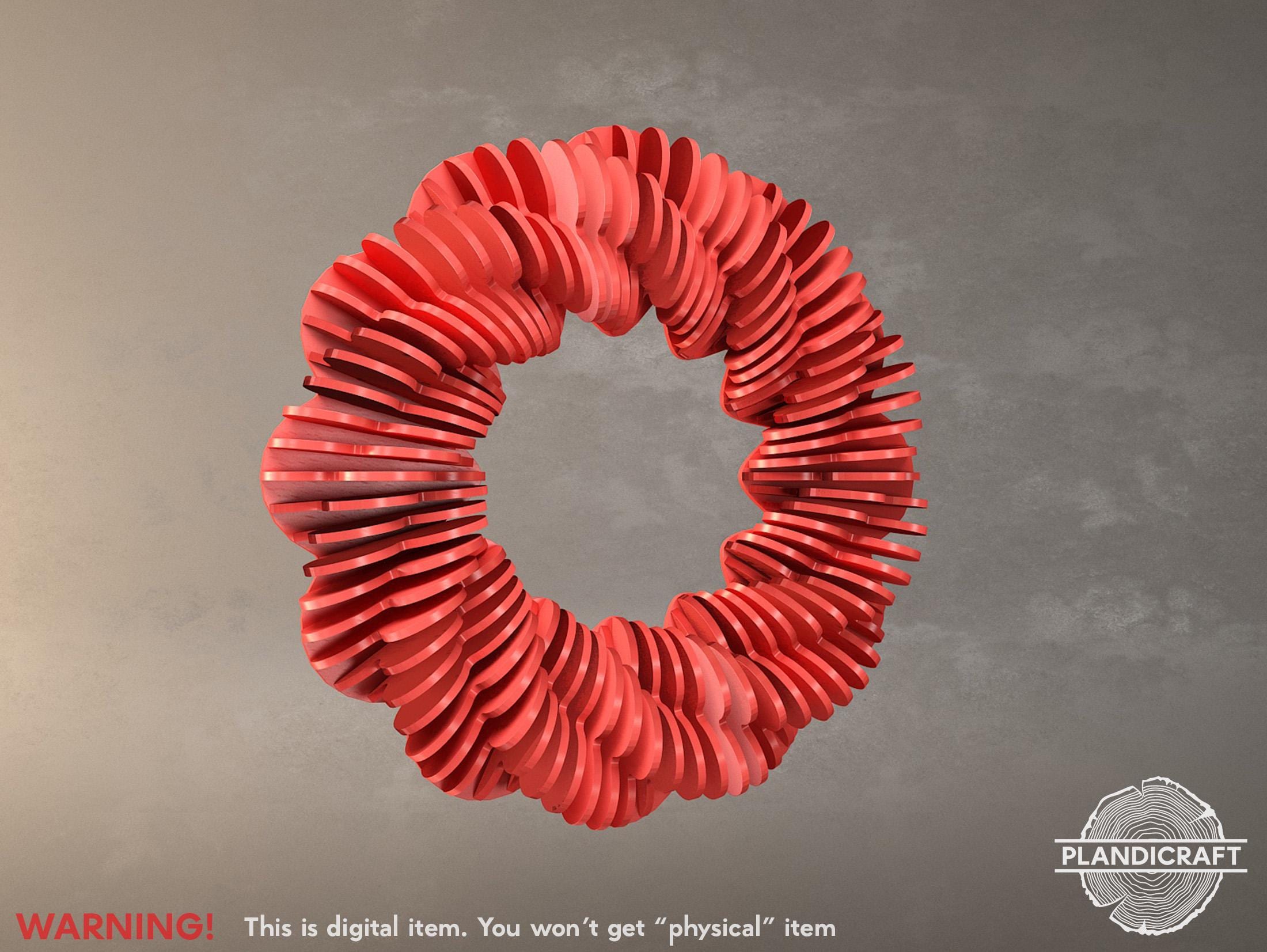 Parametric CIRCLE Wall Art CNC File: Circular Wall Decor(digital Item ...