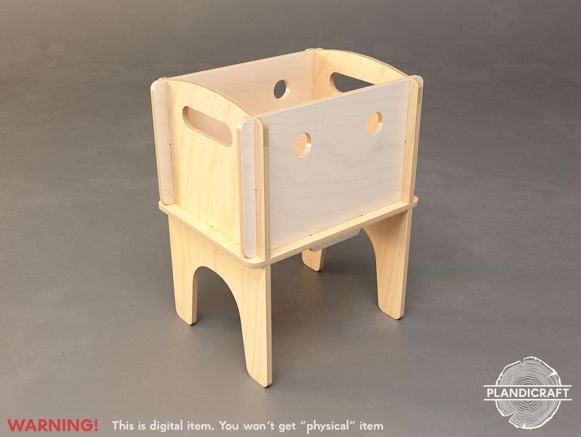 BOXIE Kids Bookshelf / Storage CNC File: Plywood Design, Montessori ...