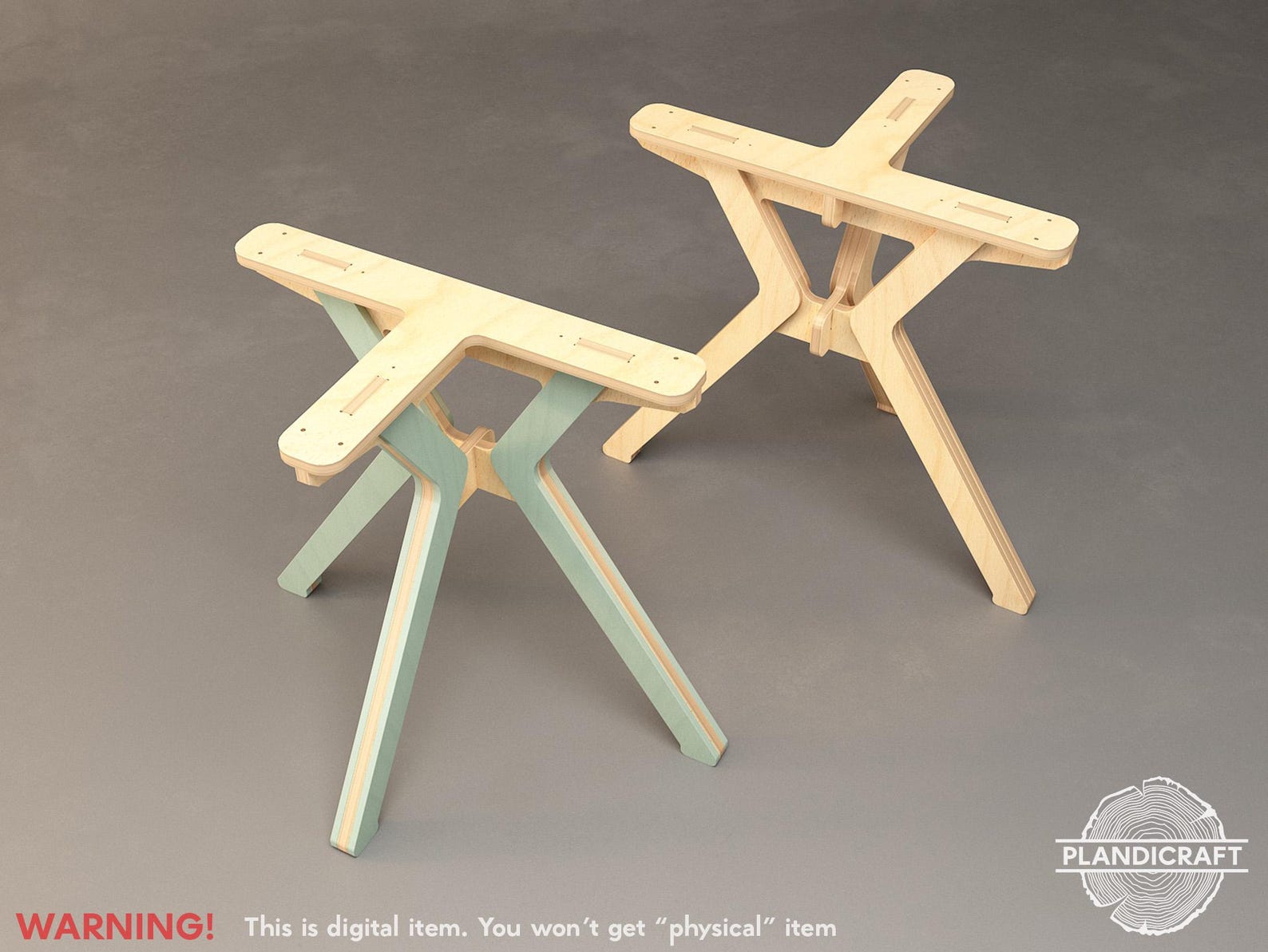 KUGG Table Legs CNC File: Table Trestle Design (digital Item ...