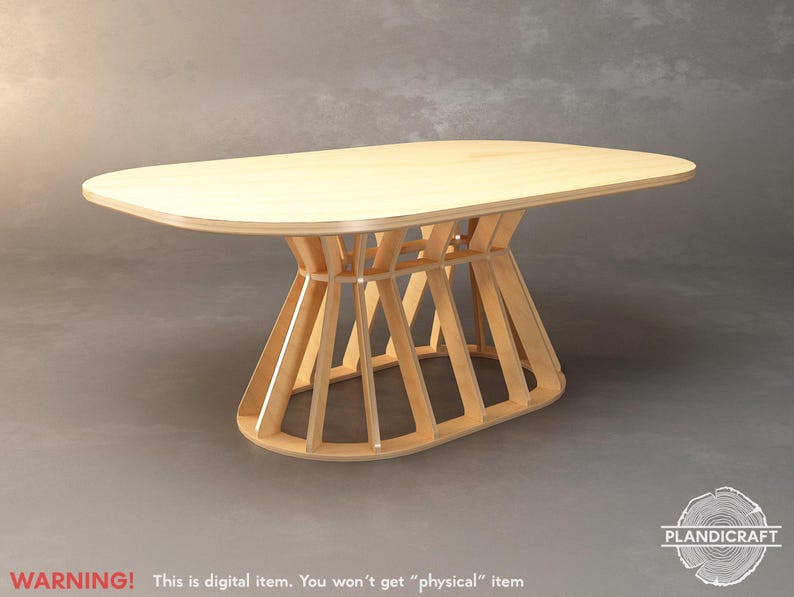 Digital CNC File: NAR Dining Table | Midcentury-modern | Plywood ...