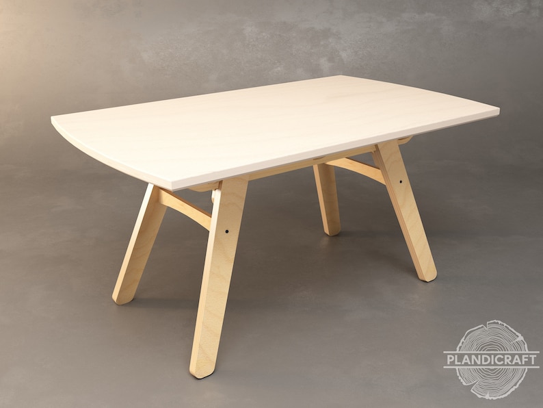 SERCE Dinner Table | Digital Item | Customizable | Plywood Table | Mid ...