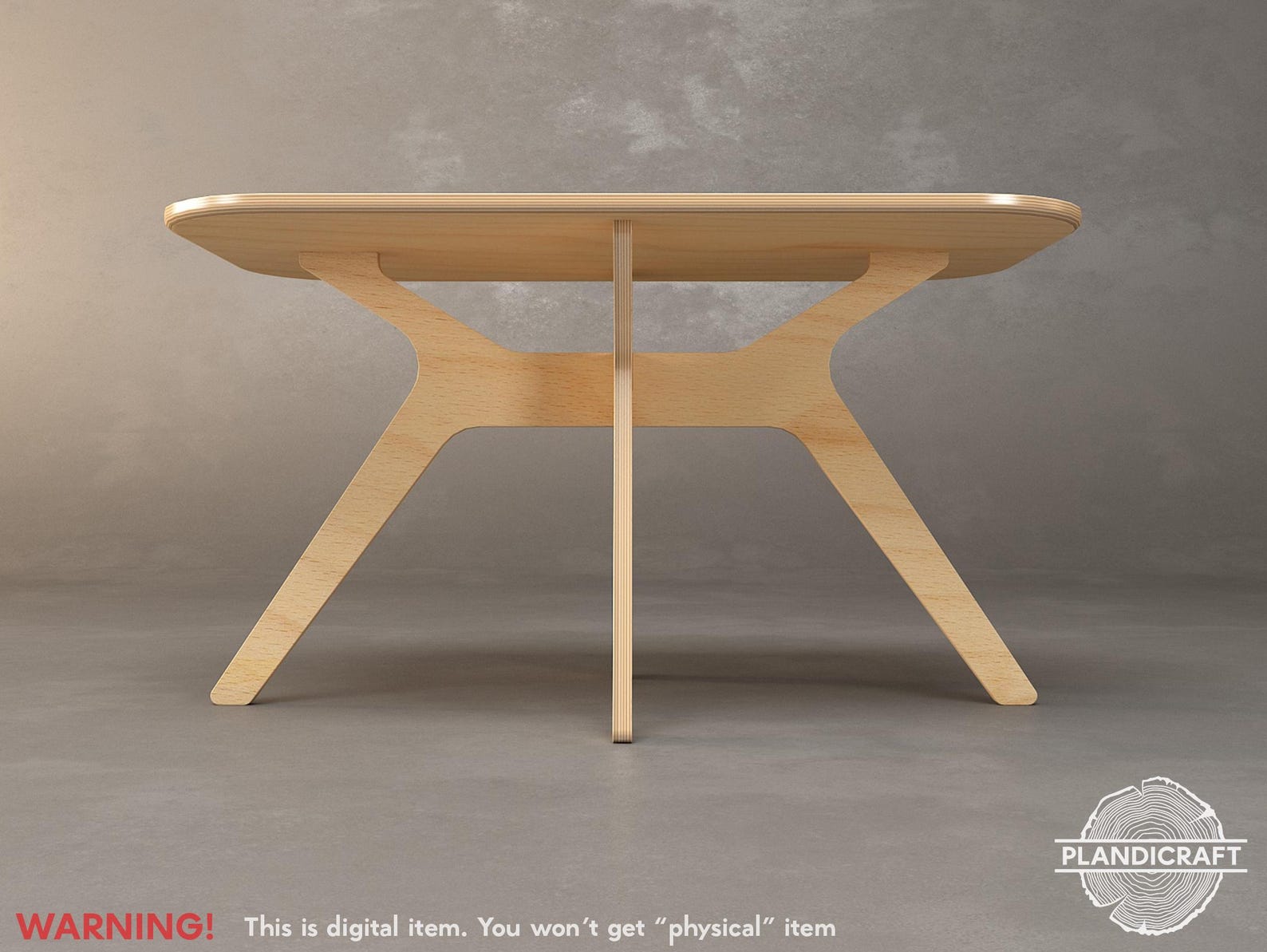 UTTI Coffee Table CNC Plan: 18mm Birch Plywood (digital File) - Etsy