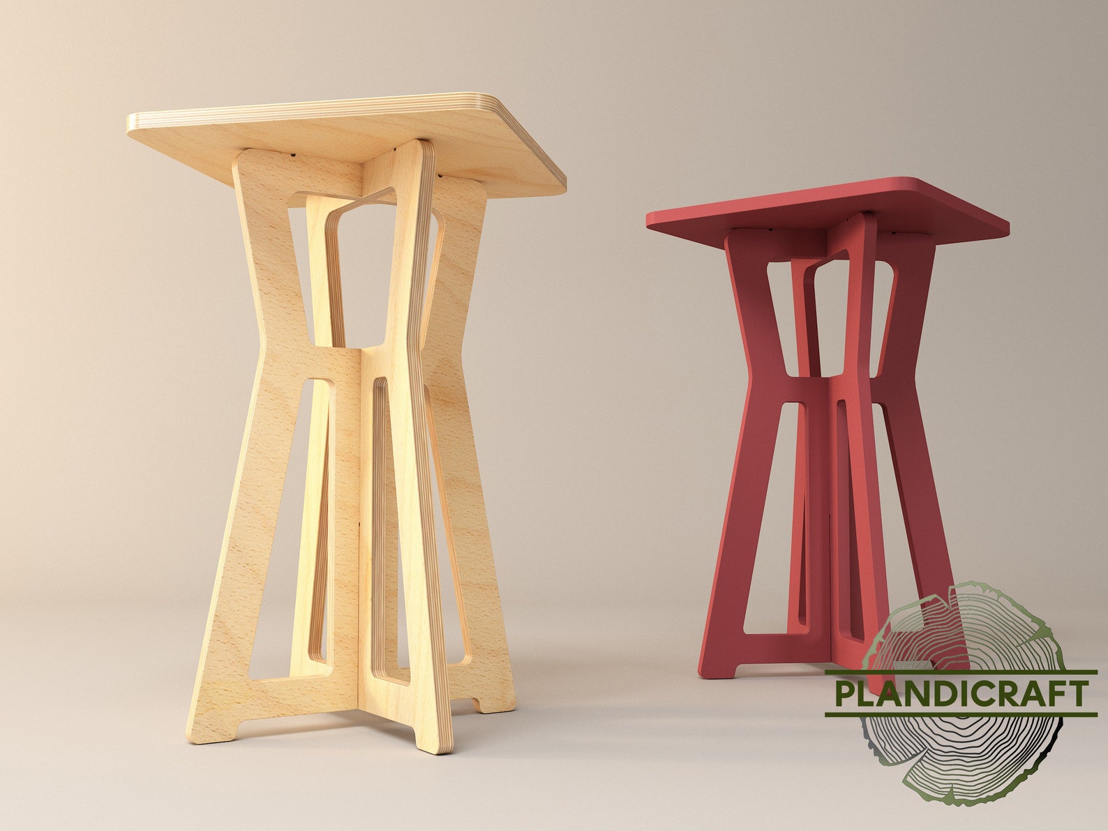 CIT Side Table | Customizable | Digital Item | Living Room | CNC File ...