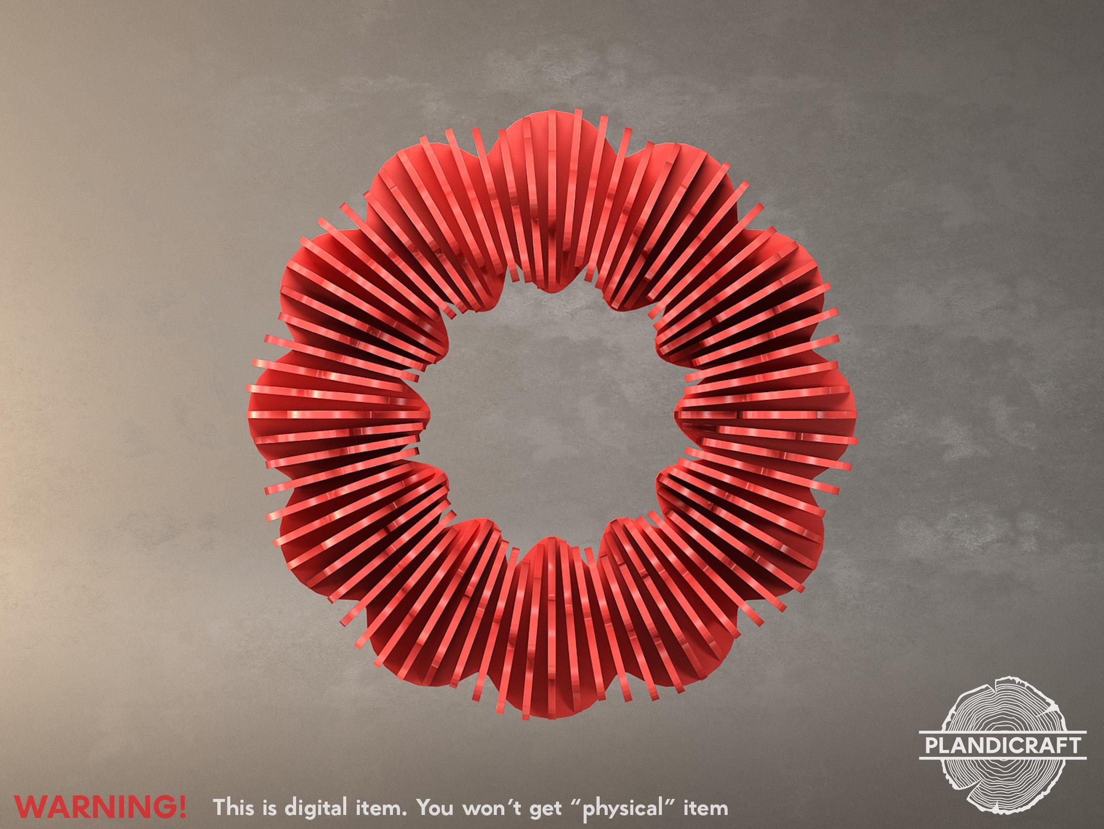 Parametric CIRCLE Wall Art CNC File: Circular Wall Decor(digital Item ...