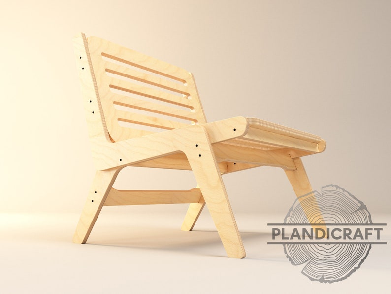 HOPE Lounge Chair Scandinavian Armchair CNC File Dxf Dwg STL File ...
