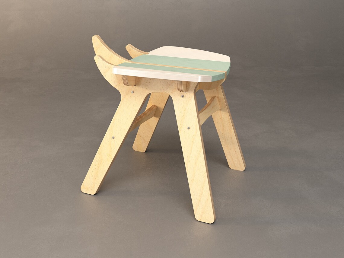 STINGRAY Stool |customizable | CNC File | Dxf Dwg File | DIY Furniture ...