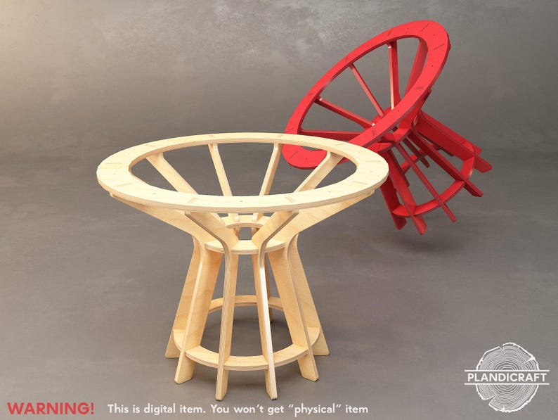 DU Table Base | Digital Item | Customizable | Plywood Table | Mid ...