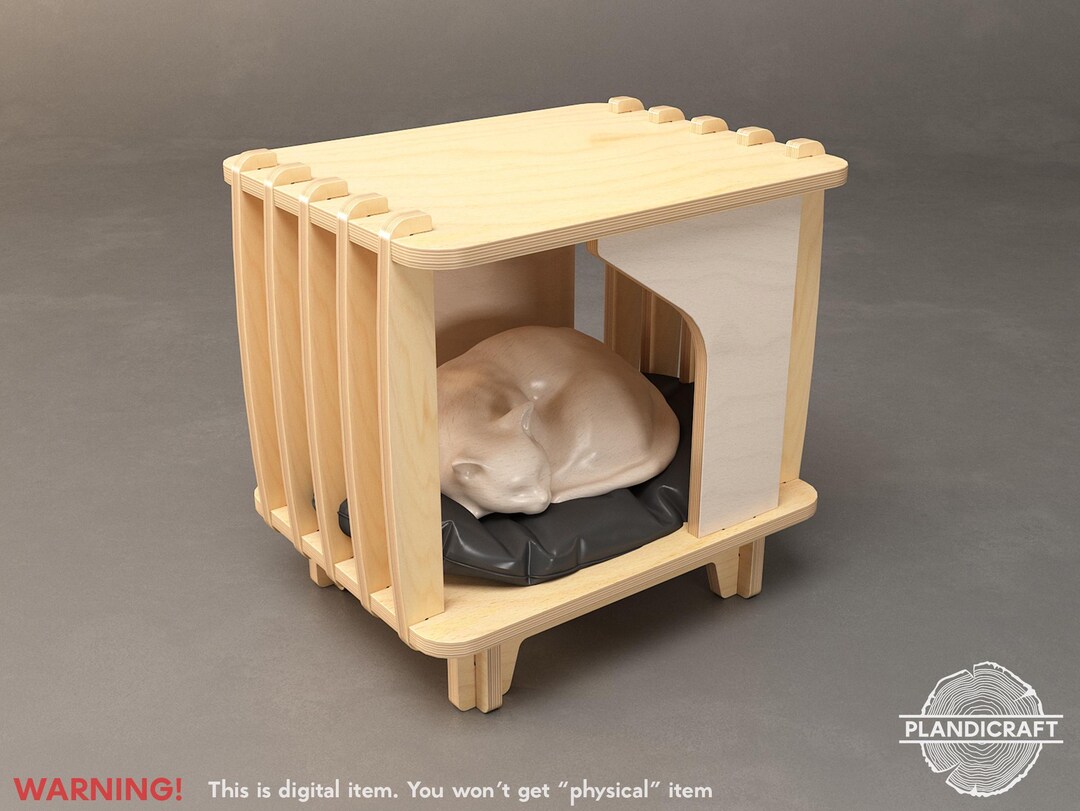 Digital CNC File: PEPTL Cat House & Side Table | Flatpack Pet House ...