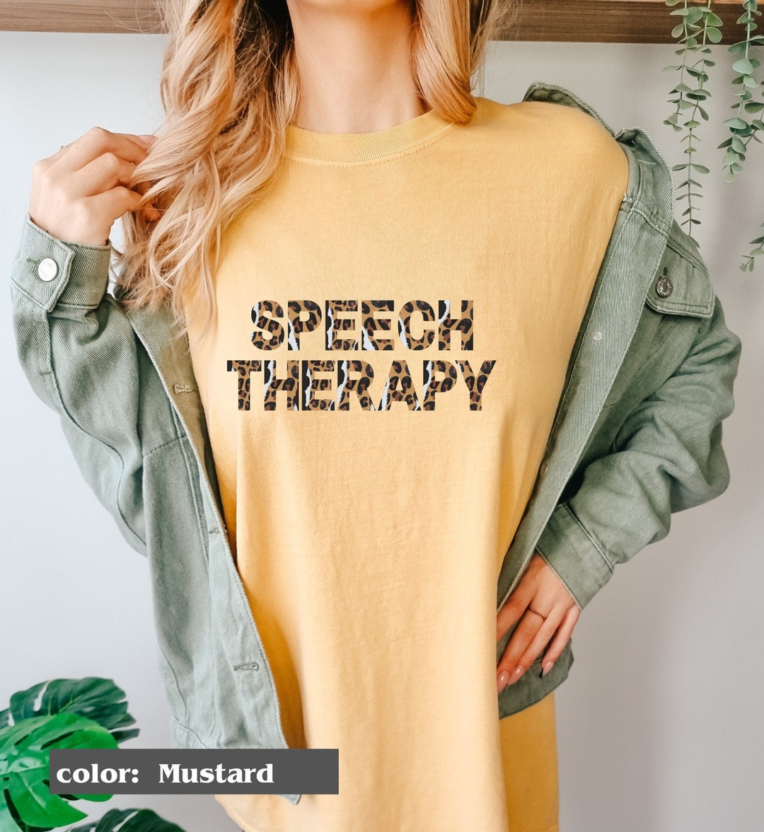 Leopard Speech Therapy Unisex T-shirt, Speech Therapy Shirt, SLP Tee ...