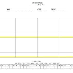 Monthly Speech Language Therapy Data Log, SLP Progress Monitoring, SLPA ...