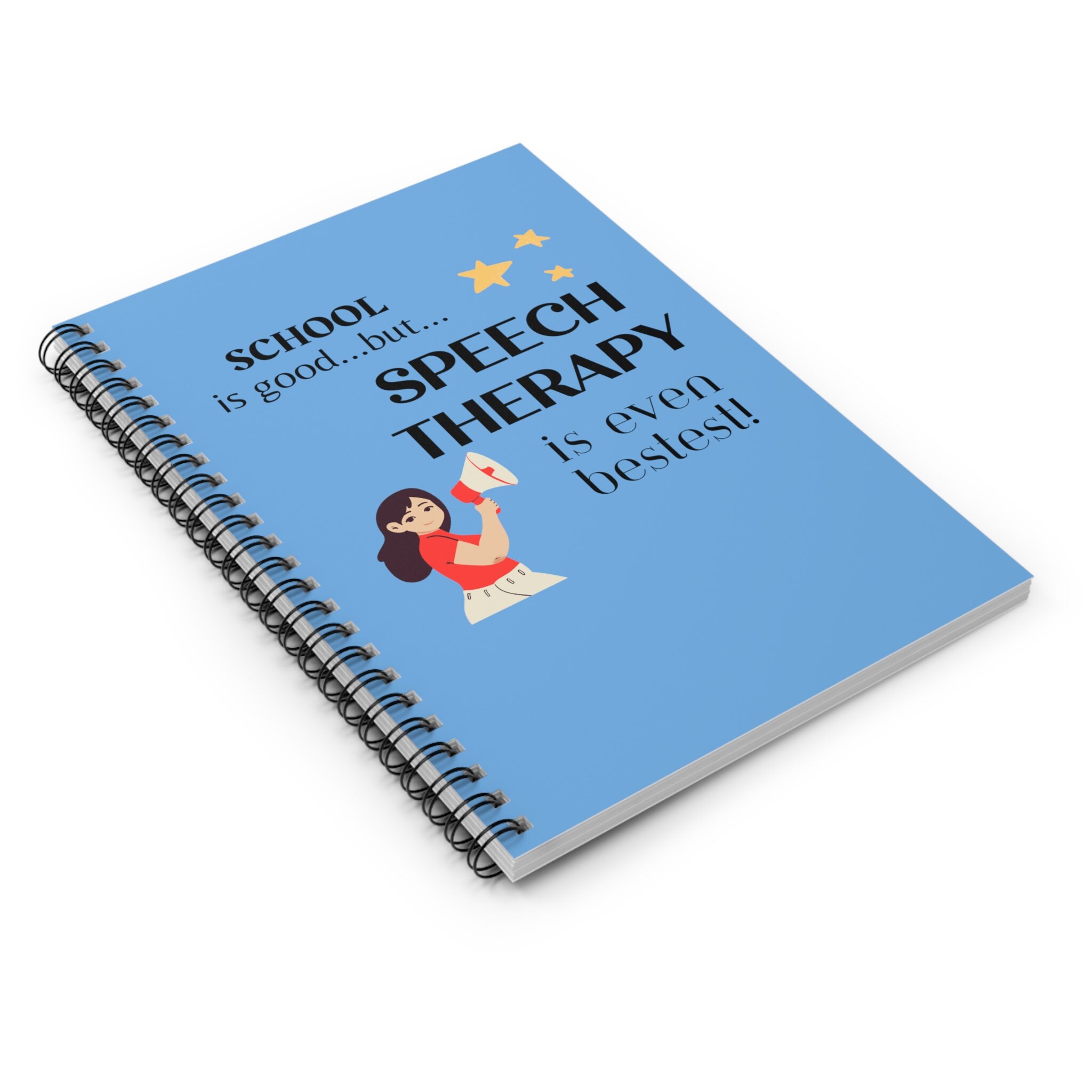 Speech Therapy is Bestest Spiral Notebook 6x8ruled, Speech Therapy ...