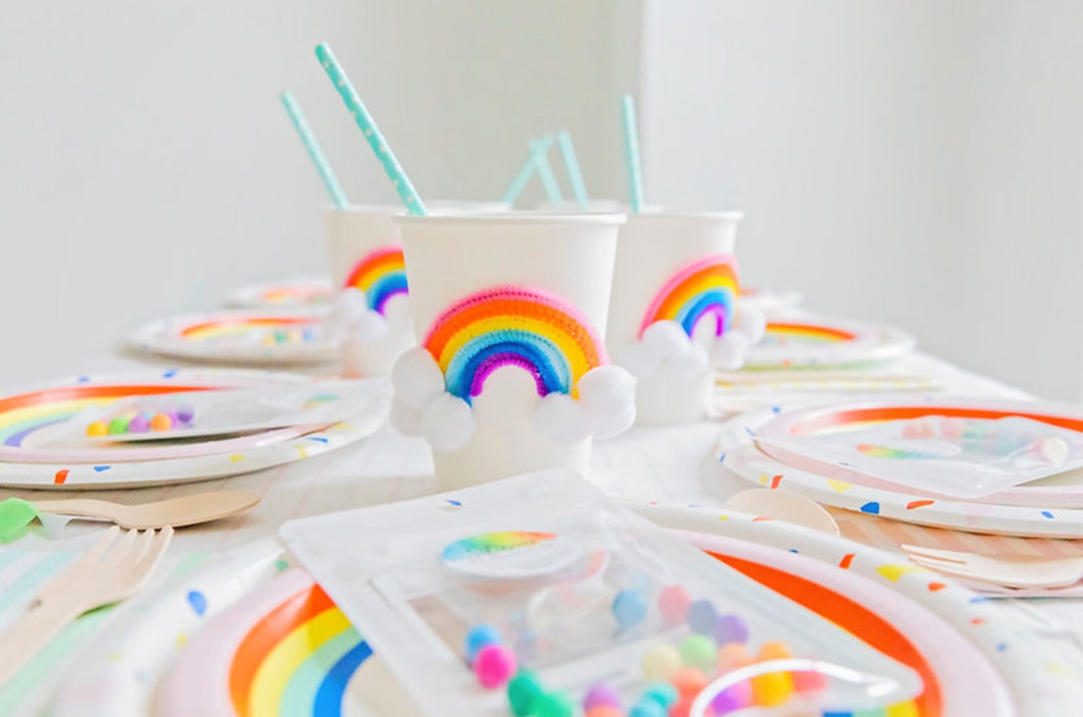 Rainbow Theme Party Box, Rainbow Event Kit and Decorations, Curated ...