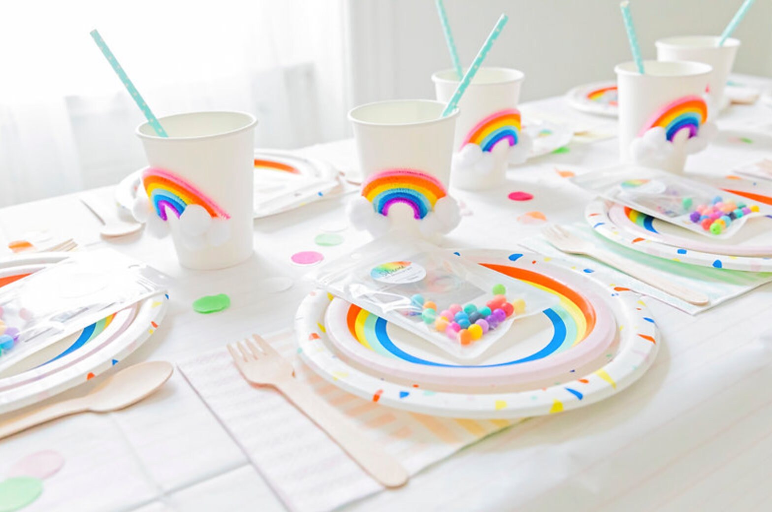 Rainbow Theme Party Box, Rainbow Event Kit and Decorations, Curated ...