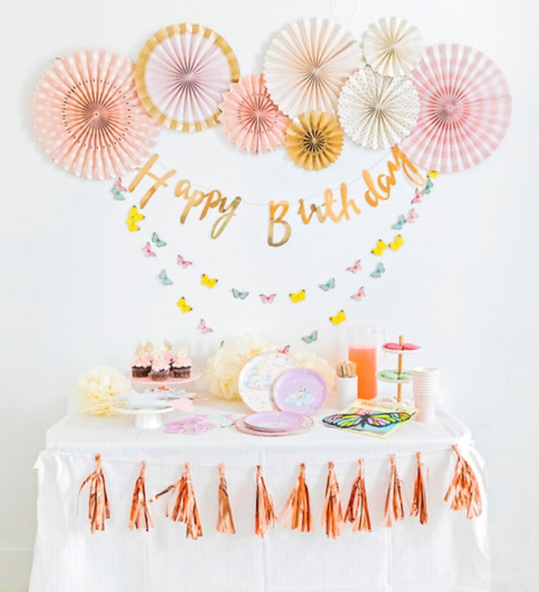 Enchanted Garden Theme Party Box, Princess Castle and Butterflies, Eco ...