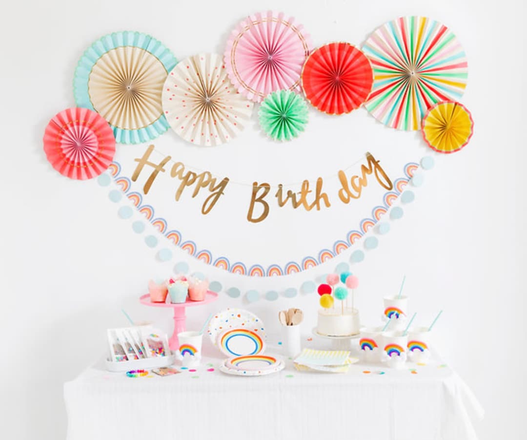 Rainbow Theme Party Box, Rainbow Event Kit and Decorations, Curated ...