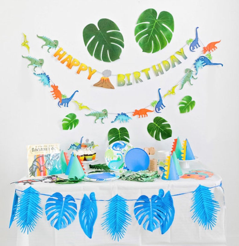Dinosaur Theme Party Box, Dinosaur Event Kit and Decorations, Childrens ...