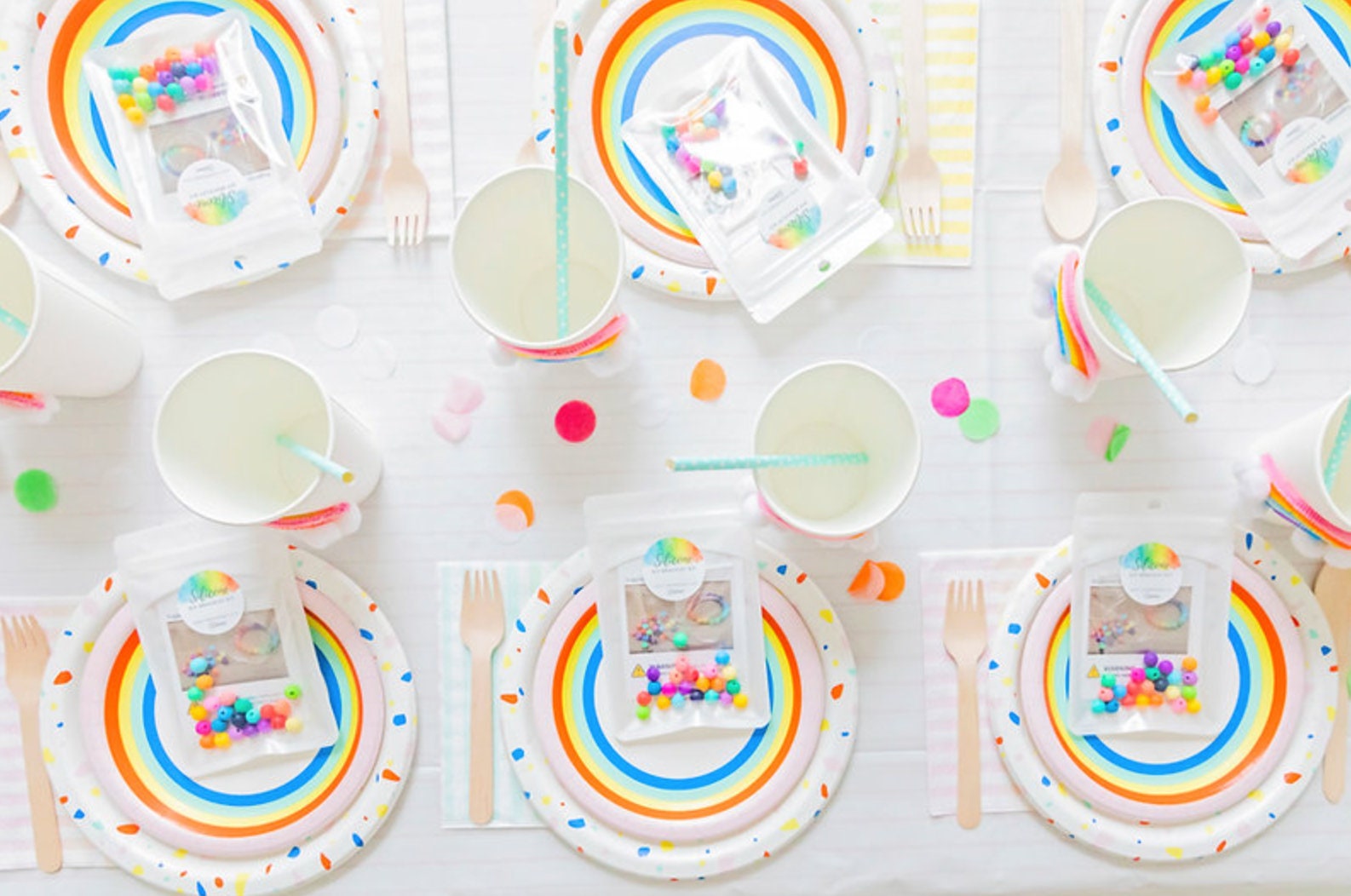 Rainbow Theme Party Box, Rainbow Event Kit and Decorations, Curated ...