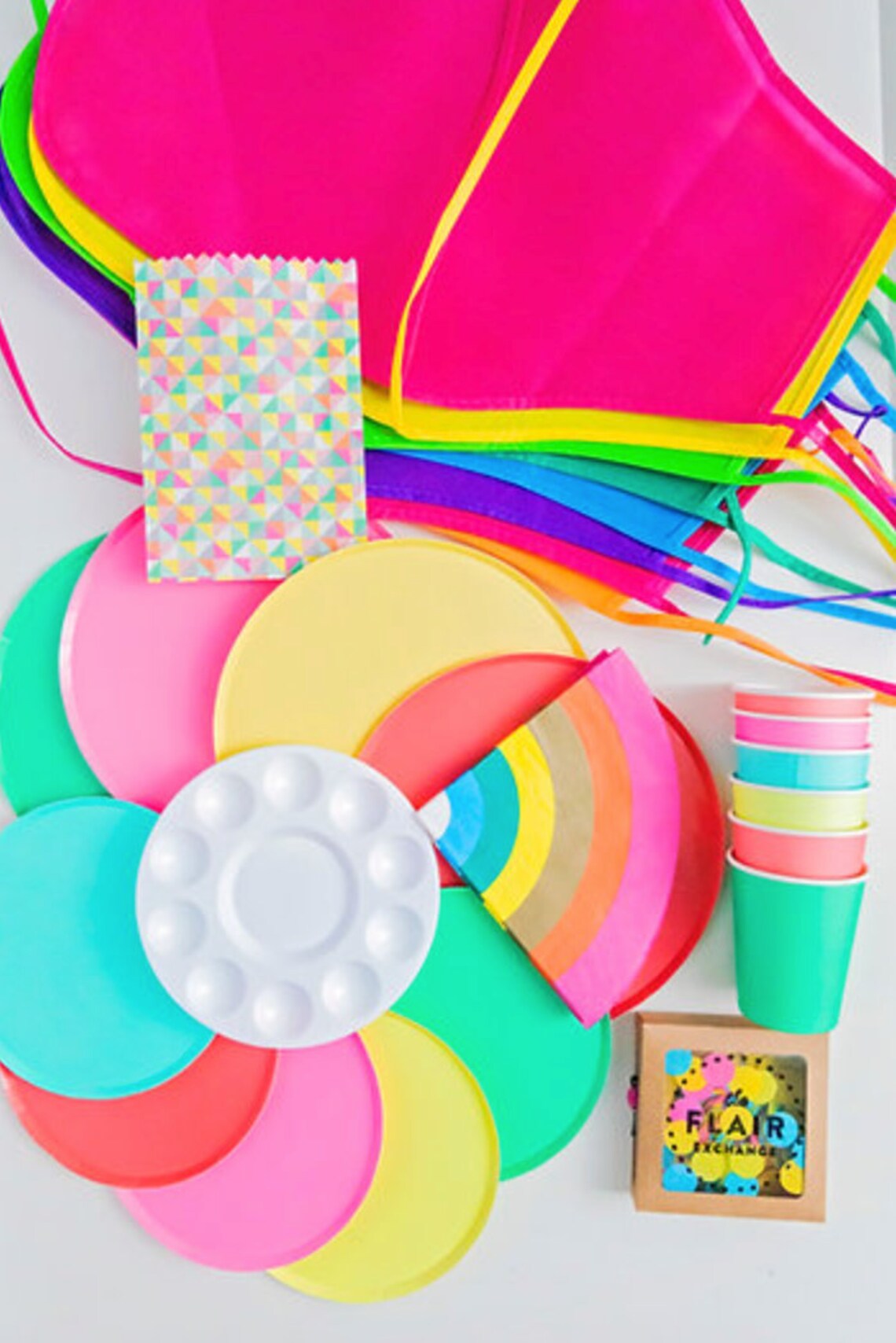 Art Theme Party Box, Children's Paint Event Kit and Decor, Reusable ...