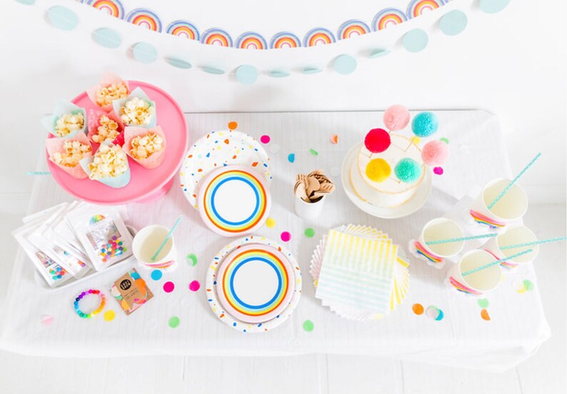 Rainbow Theme Party Box, Rainbow Event Kit and Decorations, Curated ...
