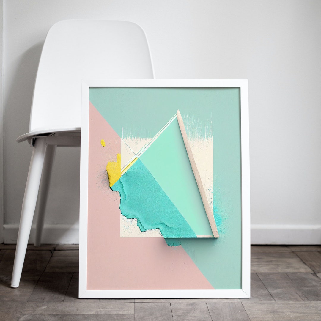 Textured Paint Color Swatches Printable Pastel Color Wall Art - Etsy