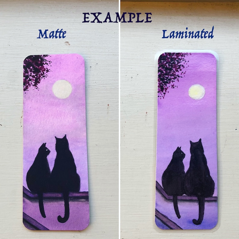 Original Hand Painted Scenery Bookmark, Customized Watercolor Bookmark ...