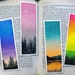Original Hand Painted Scenery Bookmark, Customized Watercolor Bookmark ...
