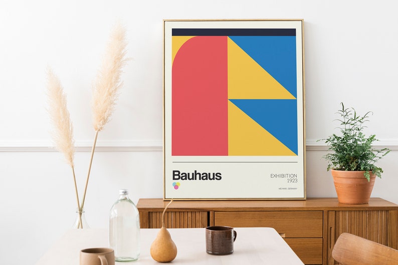 Printable Poster Bauhaus Art Movement Exhibition Poster Modern Wall ...